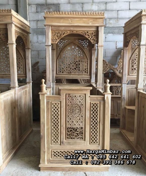 Model Mimbar Masjid Ukir Minimalis Jepara | JATI JEPARA
